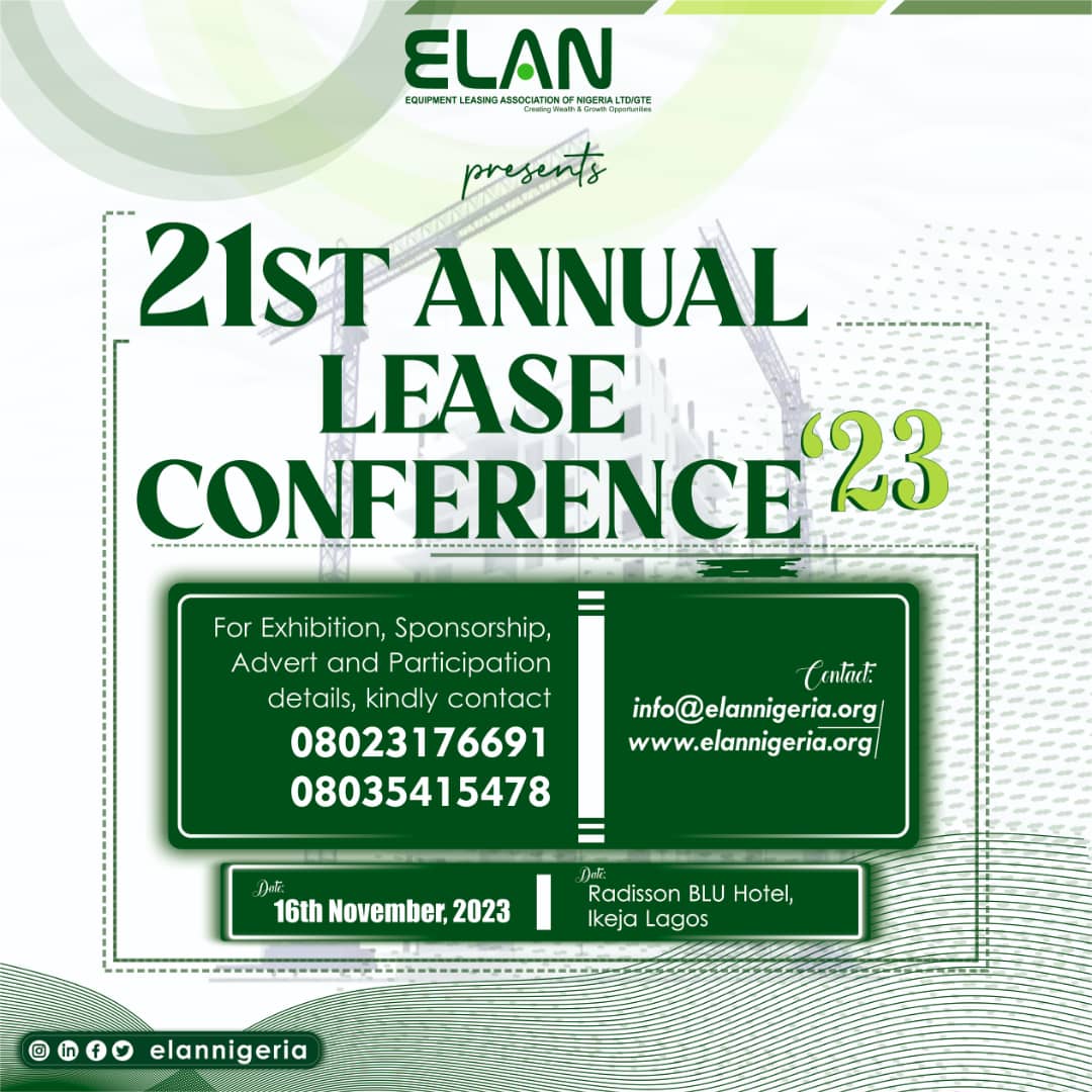 FEDERAL GOVERNMENT INAUGURATES EQUIPMENT LEASING REGISTRATION ...